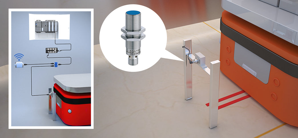 Smart Inductive Basic Sensors for AGV Positioning and Machine Optimiza